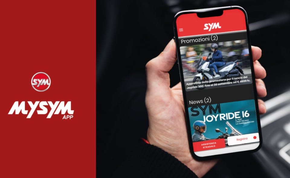 SYM: arriva la NUOVA App | Dueruote