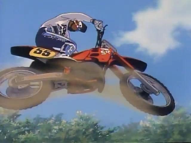 Kaze wo Nuke motocross Japan vintage cartoon 1988 | Dueruote